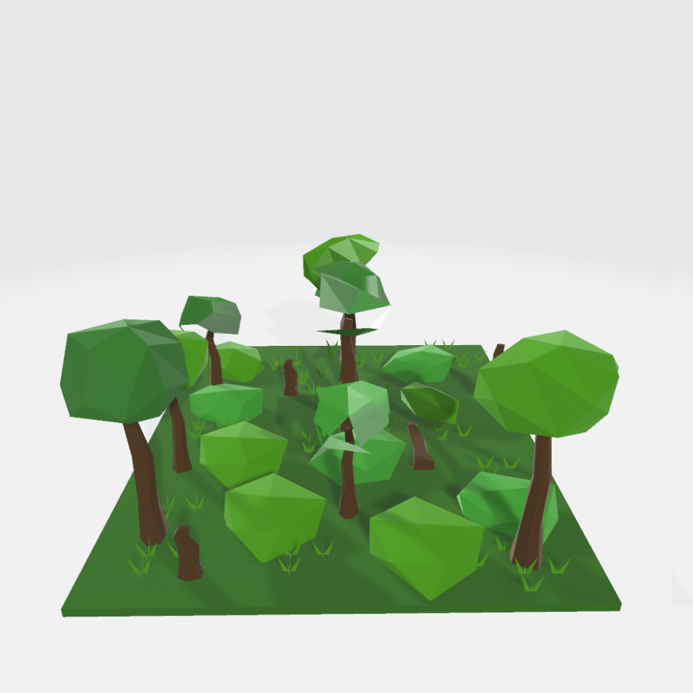 Trees 3D Model Free glb Download - GetGLB