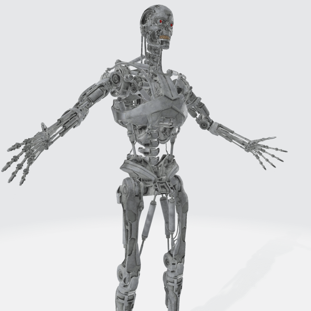 Terminator Endoskeleton 3D Model Free glb Download - GetGLB