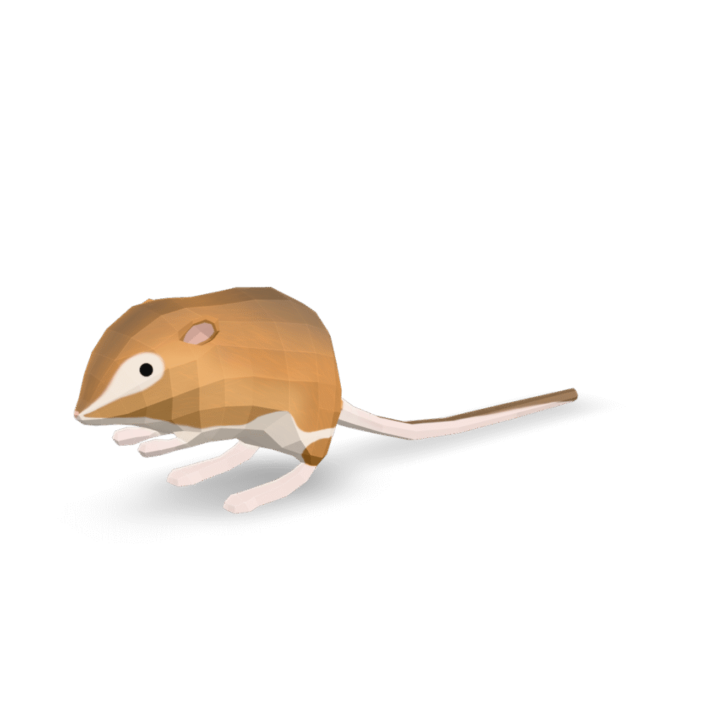 Low Poly Mouse 3D Model Free glb Download - GetGLB