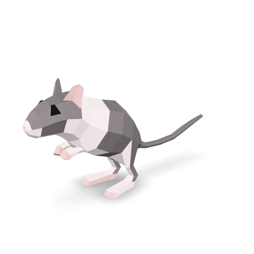Low Poly Rat 3D Model Free glb Download - GetGLB