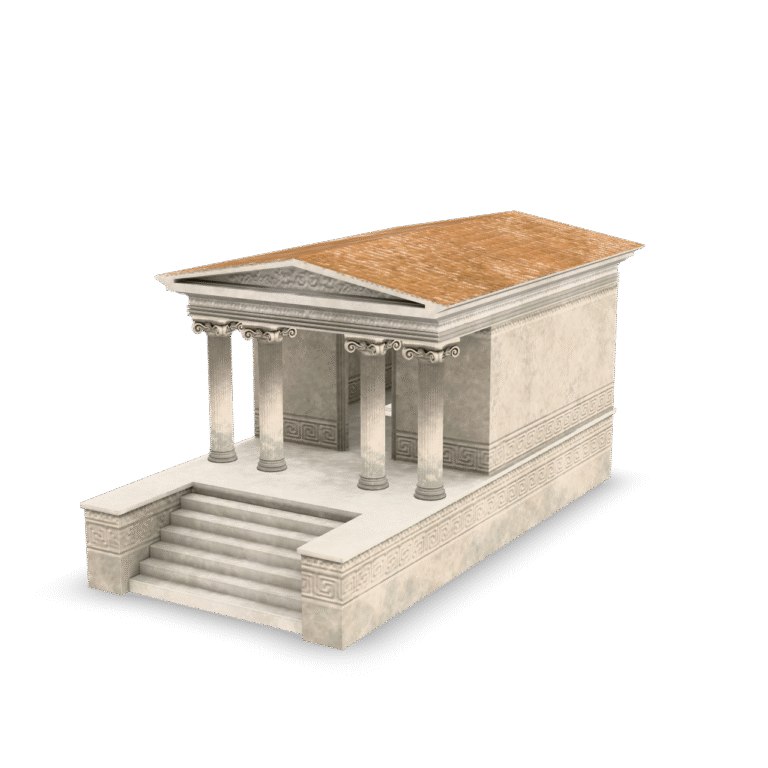 Ancient Temple Structure 3D Model Free glb Download - GetGLB